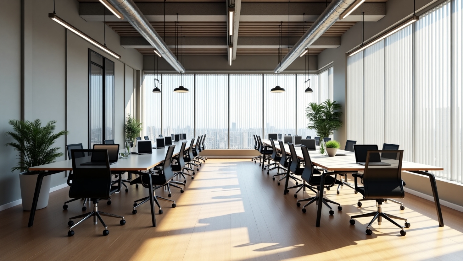 Modern Collaborative Office Interior Visualization – Meta Archviz